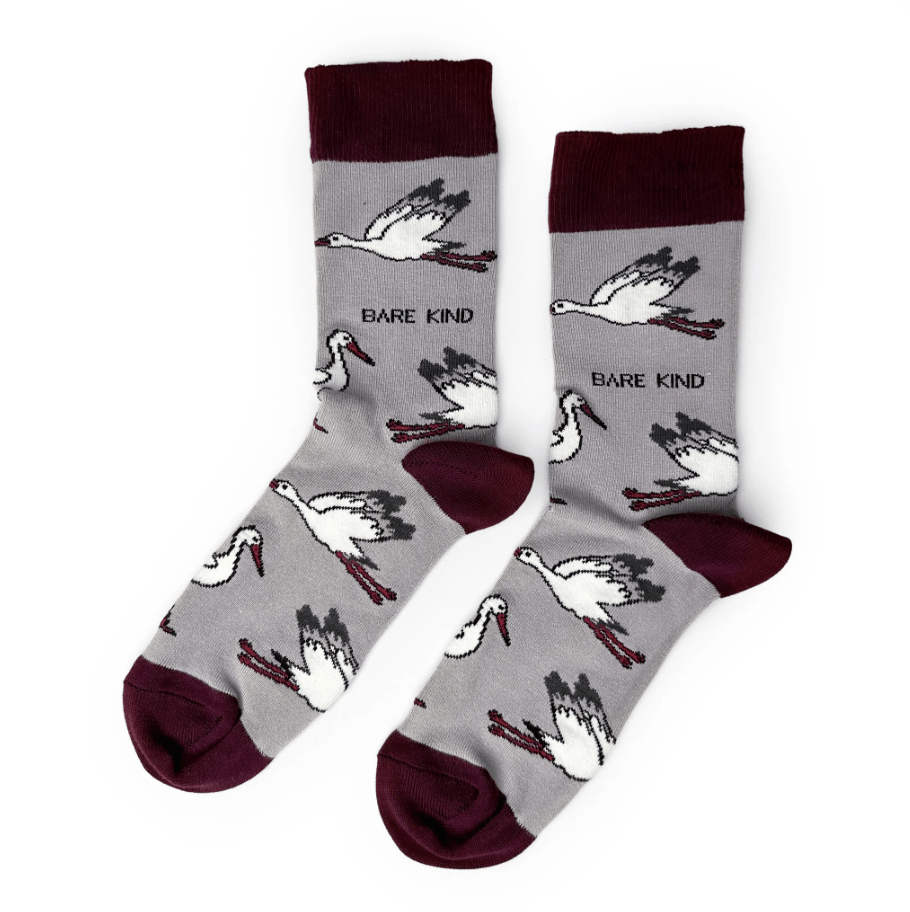 Bare Kind Bamboo Socks - Save the Storks